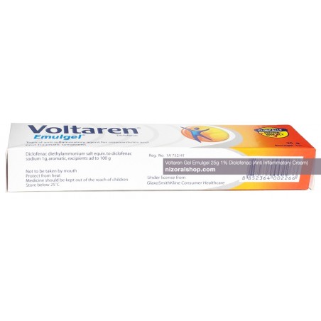 Voltaren Gel Emulgel 25g 1% Diclofenac (Anti Inflammatory)